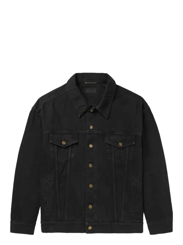 Saint Laurent Denim Trucker Jacket - Black