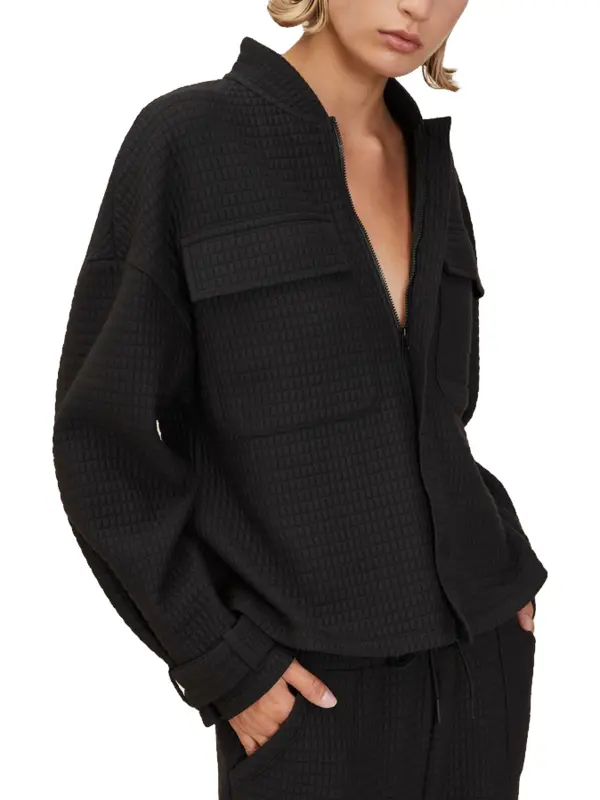 Devon Windsor Roxy Waffle Jacket - Black