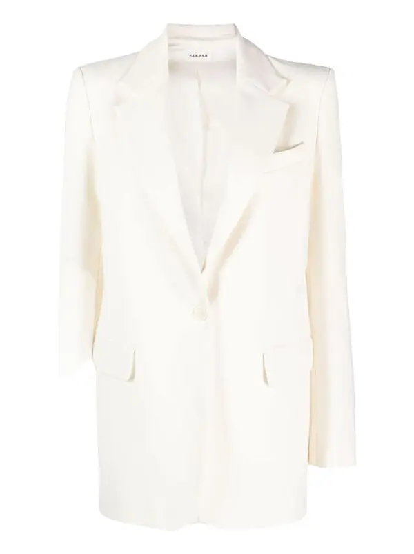 P.a.r.o.s.h Single-breasted Blazer - White