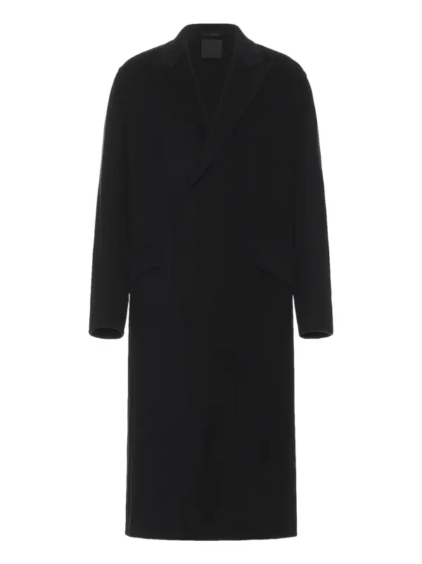 Givenchy Double Face Long Coat - Black