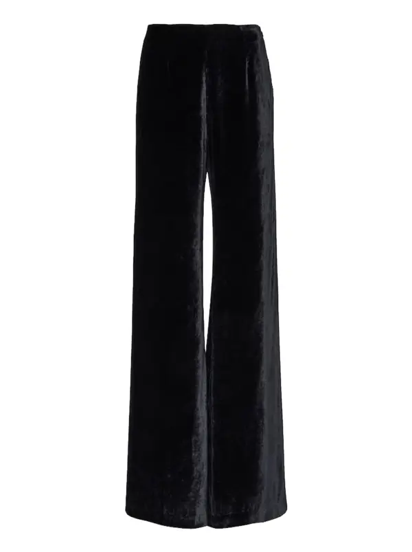 Galvan Pat Velvet Leggings - Black