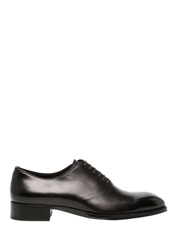 TOM FORD Claydon Leather Oxford Shoes - Black