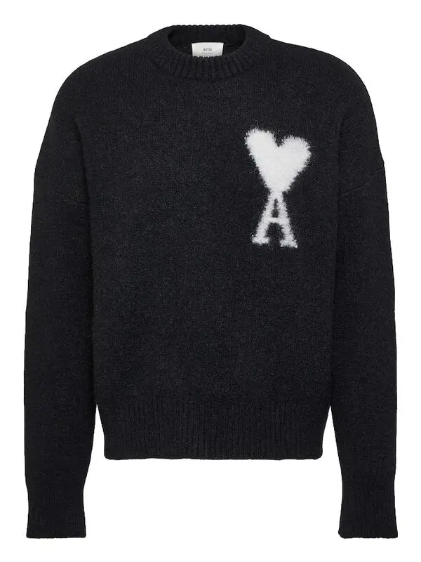 Ami De Cœur Alpaca Wool-blend Sweater - Black