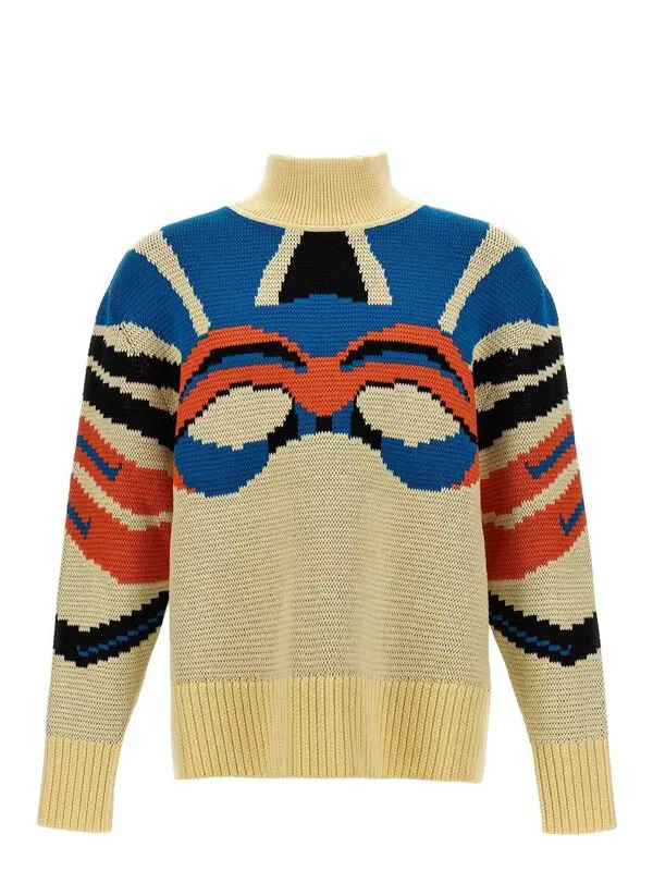 BLUEMARBLE Jacquard Virgin Wool Sweater - Multicolor