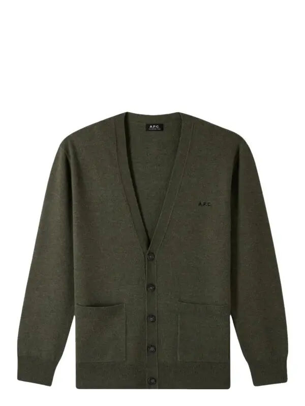 A.p.c. Wool Cardigan - Kaky