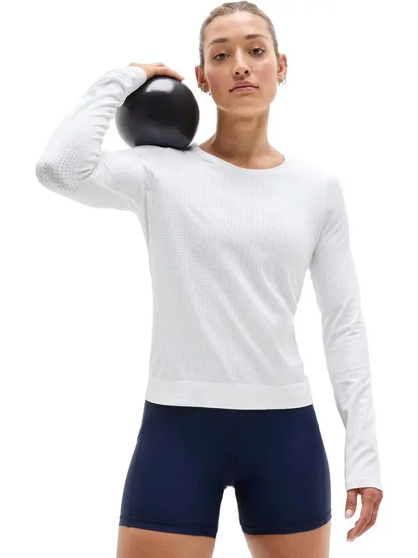 Athleta In Motion Seamless Top - Bright White