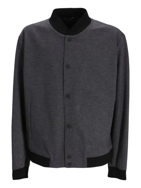 Hugo Boss Mélange-effect Bomber Jacket - Grey
