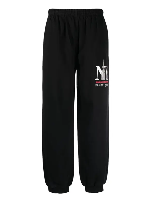Alexander Wang Logo-print Track Pants - Black