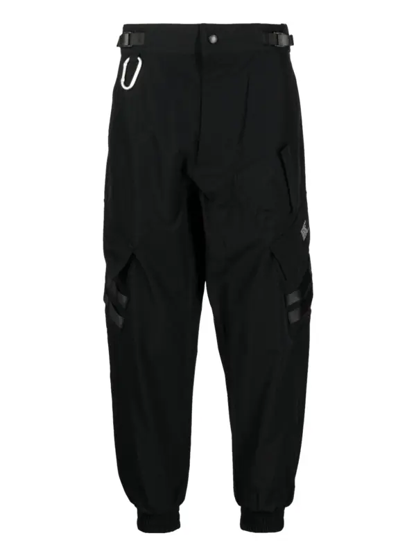 Izzue Cargo Tapered-leg Trousers - Black