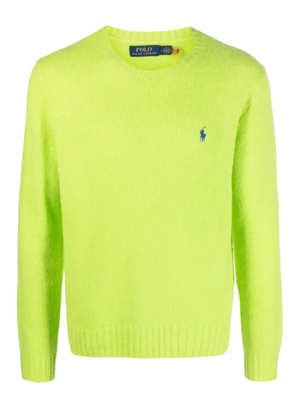 Ralph Lauren Polo Pony Crew-neck Jumper - Green