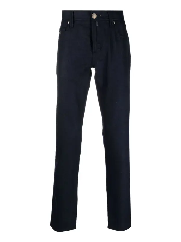 TRAMAROSSA Wool-blend Trousers - Blue