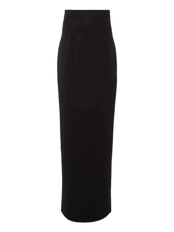 Safiyaa Sidha Crêpe Maxi Skirt - Black