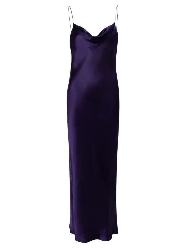 Dorothee Schumacher Charmeuse Silk Dress - Purple