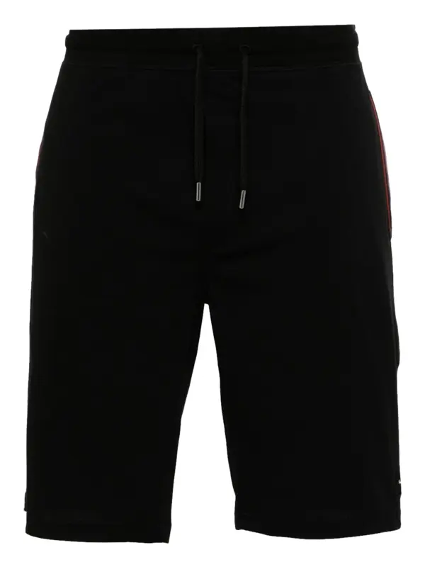 Paul Smith Logo-patch Jersey Shorts - Black