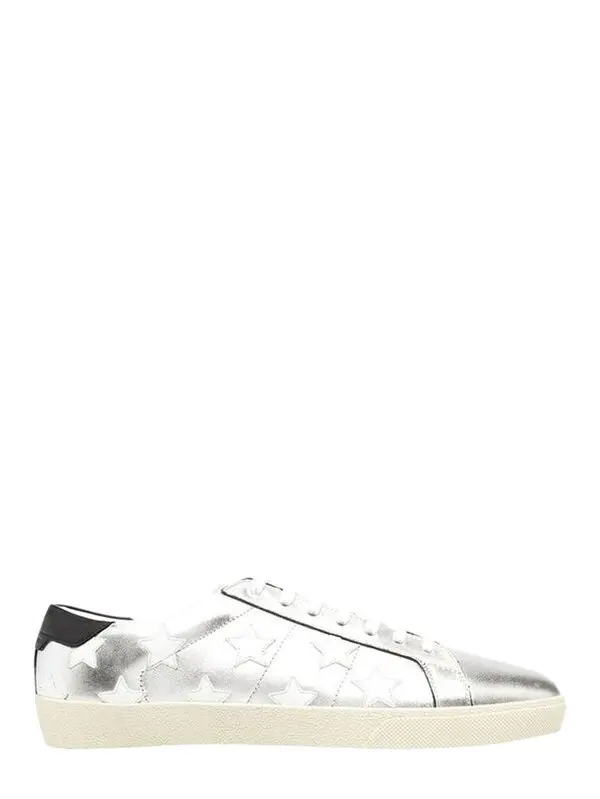 Saint Laurent Sl-06 'stars' Sneakers - Silver