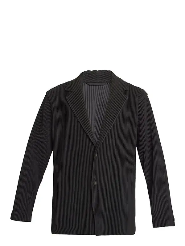 Issey Miyake Pleated Sports Jacket - Black