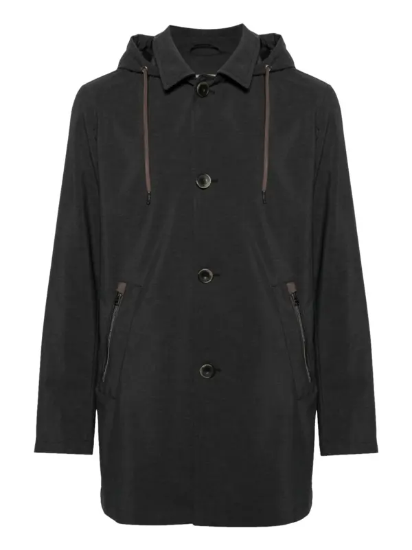 Herno Hooded Waterproof Parka - Grey