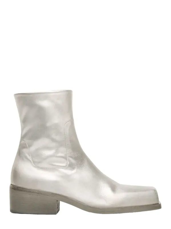 Marsèll Cassello Metallic Ankle Boots - Silver