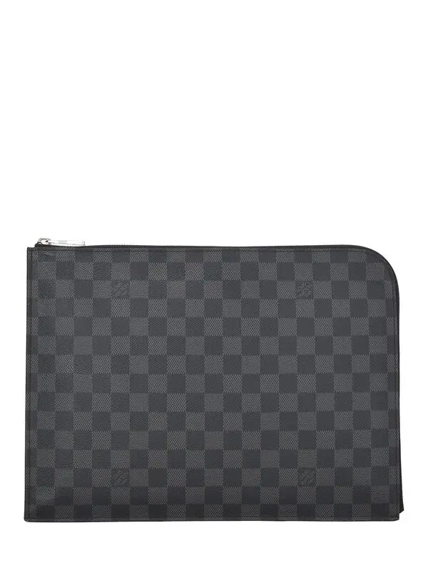 LOUIS VUITTON Damier Graphite Pochette Jour Gm - Black