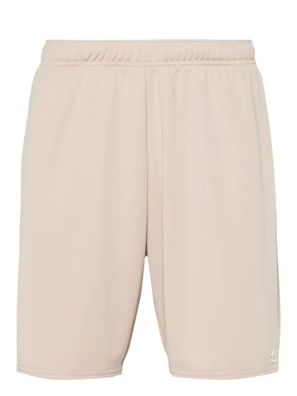 COURREGES Appliqué Logo Track Shorts - Neutrals
