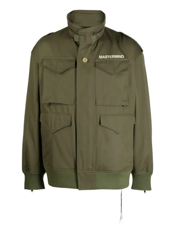 MASTERMIND WORLD Logo-print Jacket - Green