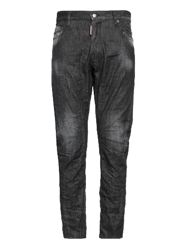 Dsquared2 Jeans In Cotton, Elastane, And Polyethylene - Black