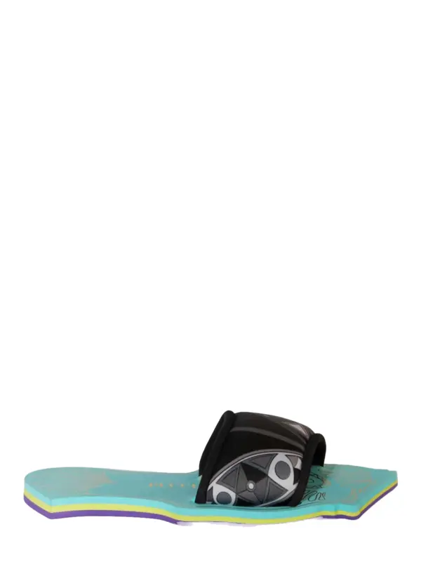 Emilio Pucci Girandole-print Scuba Slides - Black