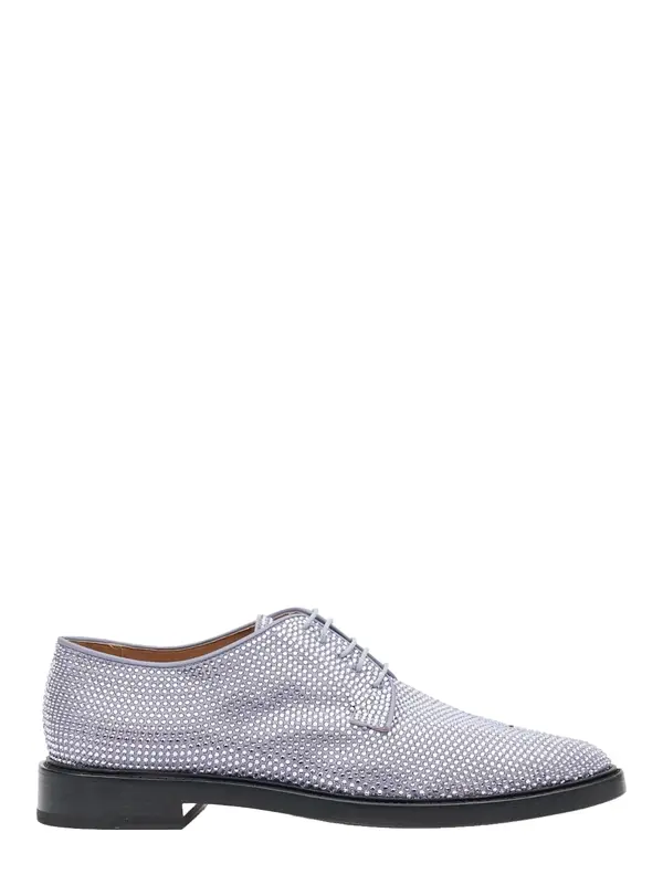 MAISON MARGIELA Tabi Rhinestone-embellished Derby Shoes - Purple