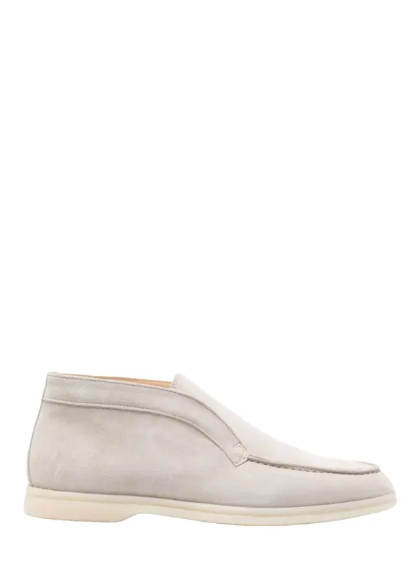 SCAROSSO Leonardo Suede Boots - Neutrals