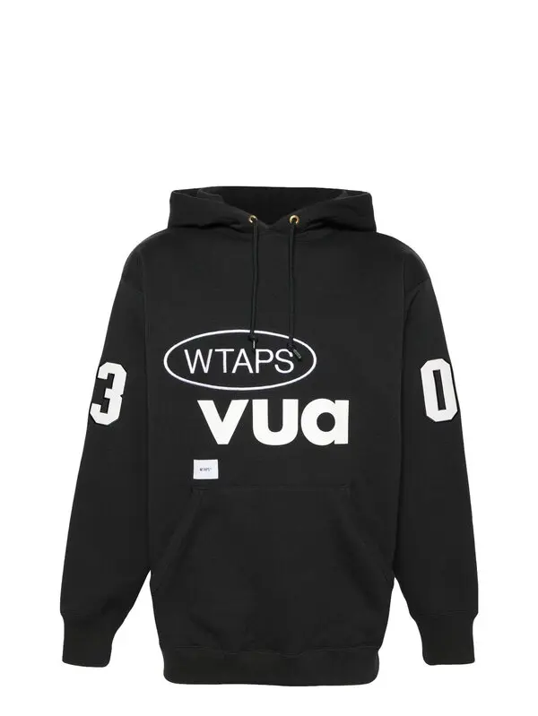 WTAPS Cut & Sewn 29 Cotton Hoodie - Black
