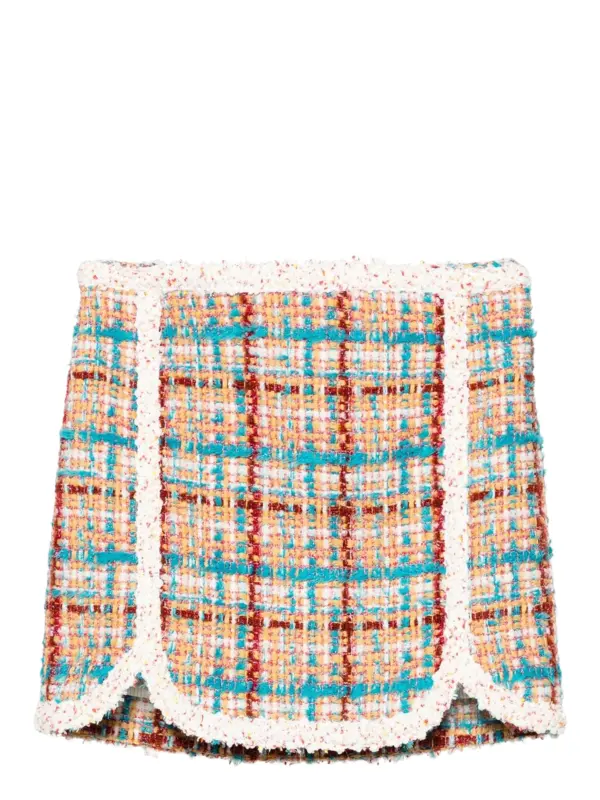Dsquared2 Bouclé Miniskirt - Orange