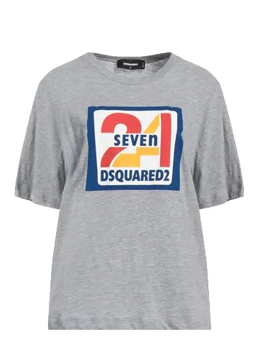 Dsquared2 T-shirt In Cotton And Viscose - Grey