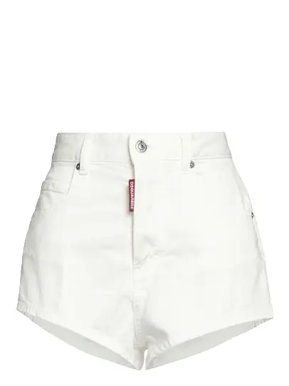 Dsquared2 Denim Hot Pants - White