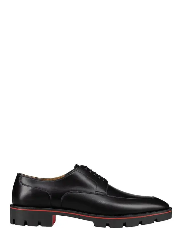 CHRISTIAN LOUBOUTIN Davisol Leather Derby Shoes - Black