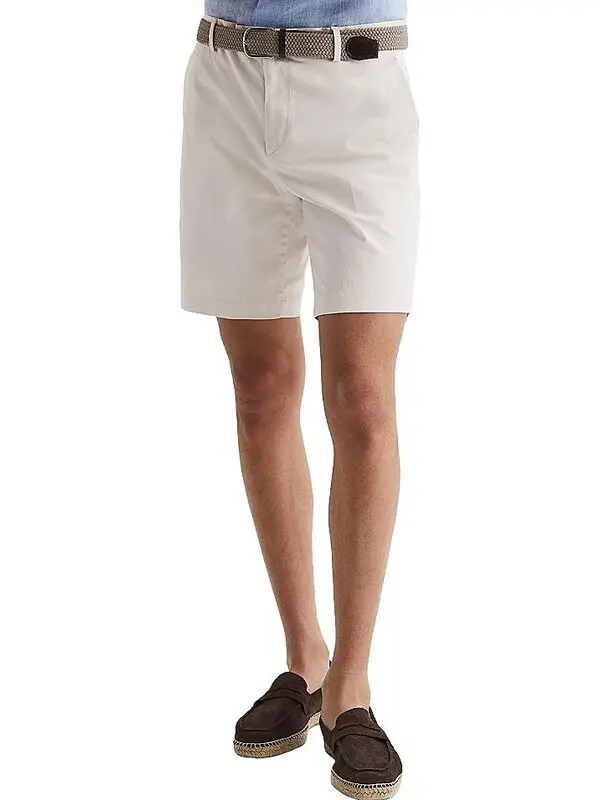 REISS Wicket Modern Fit Chino Shorts - Chalk
