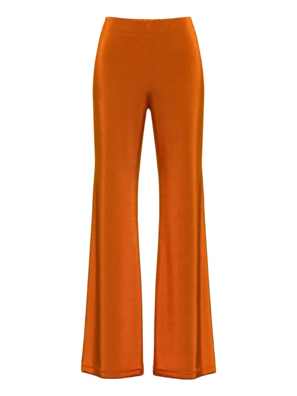 MARGHERITA MACCAPANI Easy Laminated Trousers - Orange