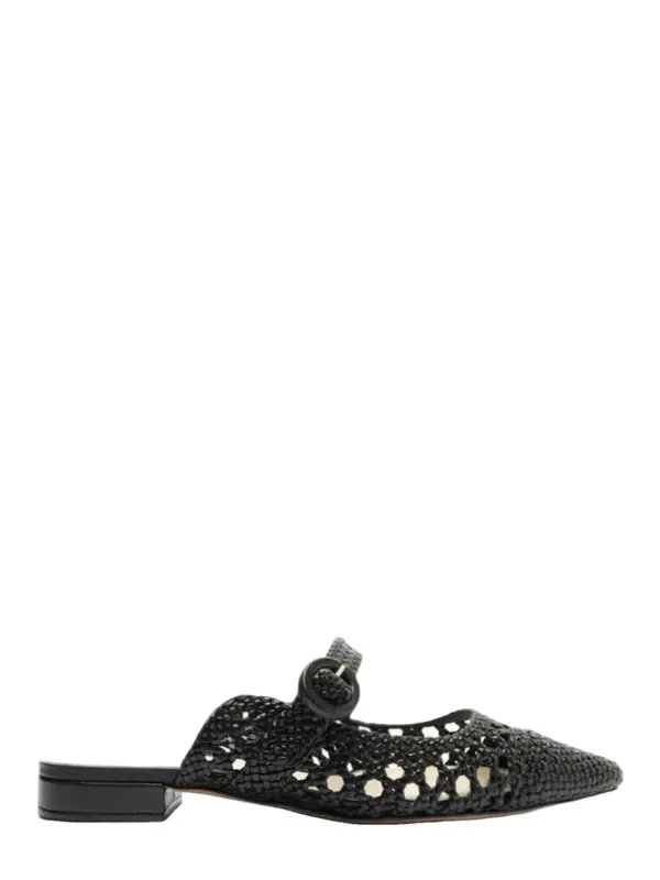 ALEXANDRE BIRMAN Dallas Interwoven Mules - Black
