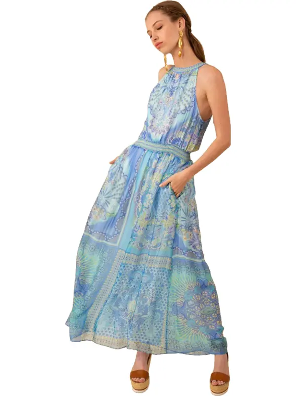 Hale Bob Magnolia Maxi Dress - Blue