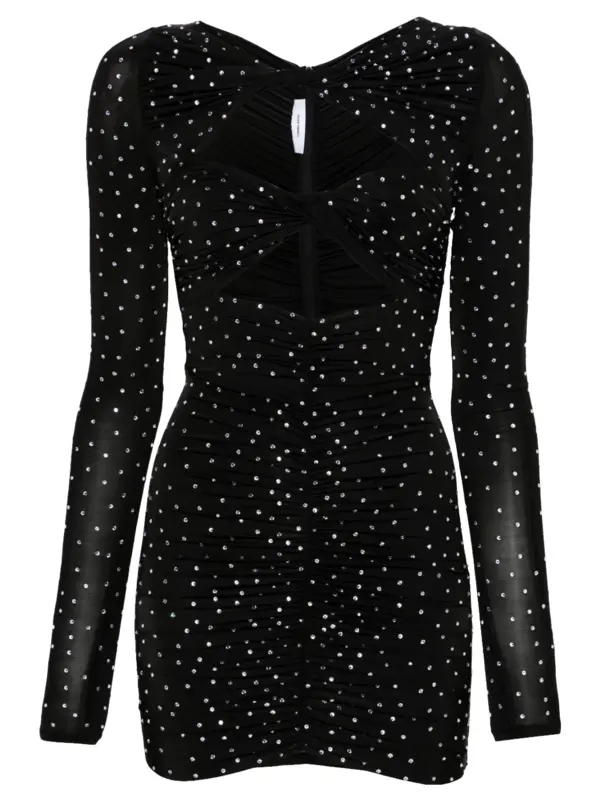 Alex Perry Crystal-embellished Mini Dress - Black
