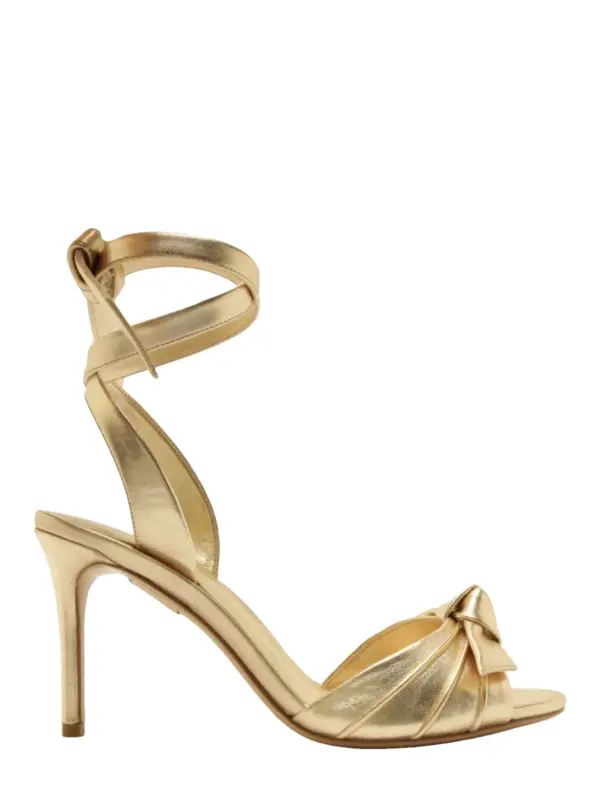 ALEXANDRE BIRMAN 85mm Clarita Leather Sandals - Gold
