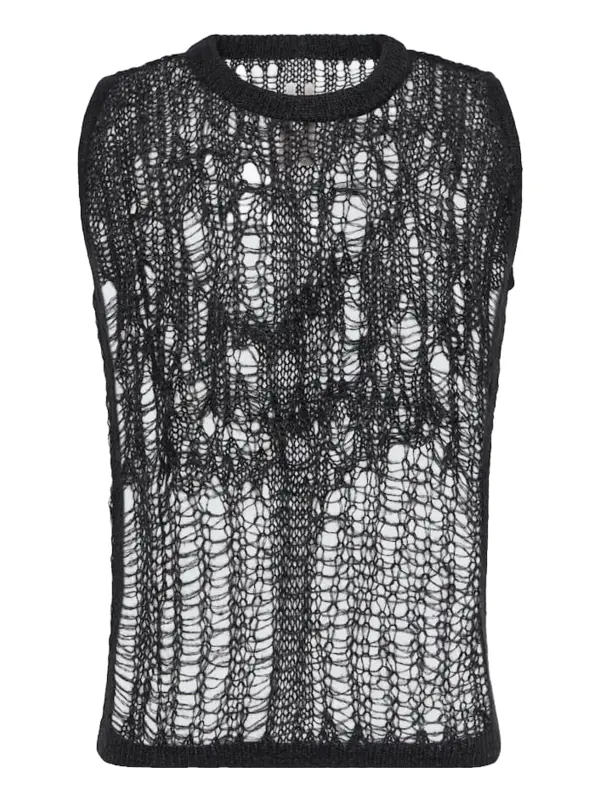 Rick Owens Mohair-blend Top - Black