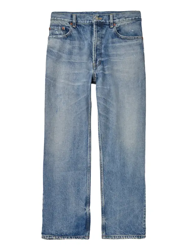 Saint Laurent Mick Straight-leg Jeans - Blue