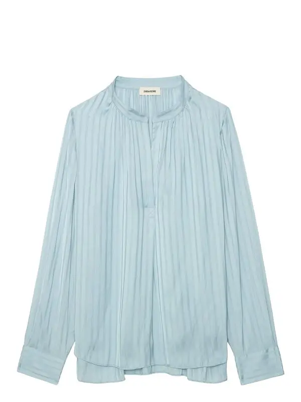 Zadig&Voltaire Tink Satin Tunic Top - Mist