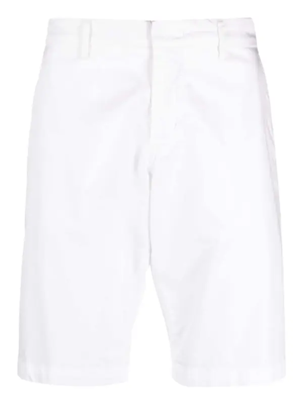 FAY Logo Patch Bermuda Shorts - White