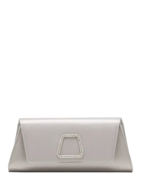 Akris Anouk Mini Crystal Clutch - Light Silver