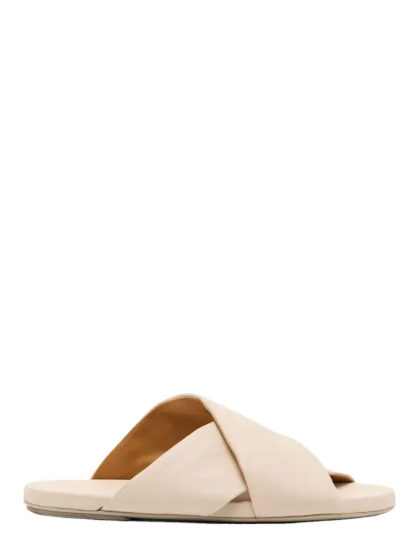 Marsèll Flat Leather Sandals - Neutrals
