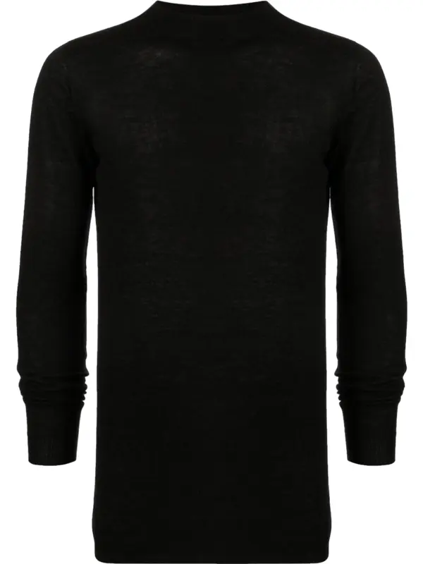 Rick Owens Semi-sheer Cashmere Jumper - Black