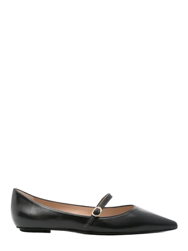 STUART WEITZMAN Emilia Leather Loafers - Black
