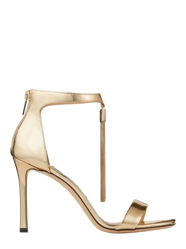 JIMMY CHOO Vinca 95mm Sandals - Gold