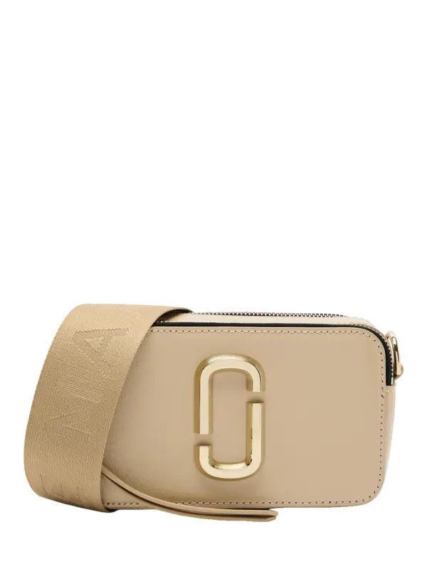 Marc Jacobs Snapshot Dtm Leather Cross-body Bag - Khaki